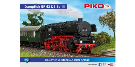 Dampflok BR 62 DB III Modelleisenbahn kaufen | PIKO Webshop