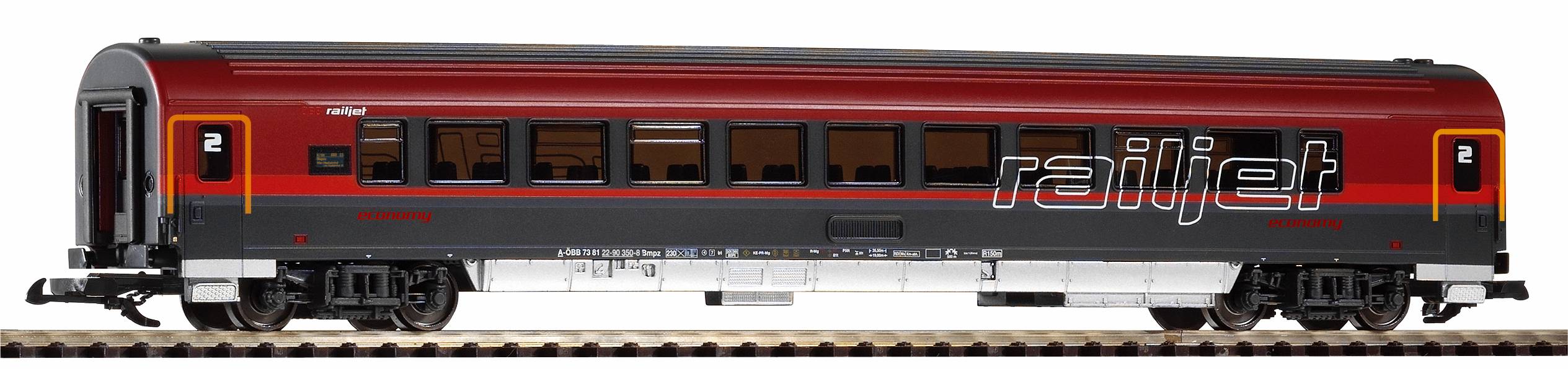 G Personenwagen 2. Klasse Railjet ÖBB VI Modelleisenbahn kaufen | PIKO ...