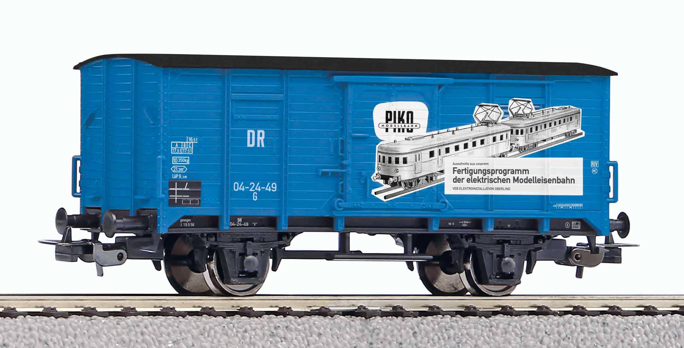 Gedeckter Güterwagen G02 VEB PIKO DR III Modelleisenbahn kaufen | PIKO ...