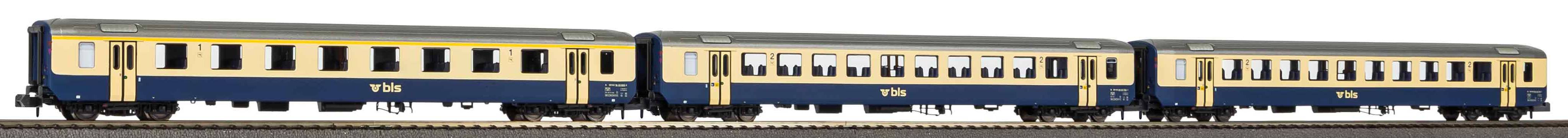N 3er Set EW I 1x 1. Klasse und 2x 2. Klasse BLS V Modelleisenbahn ...