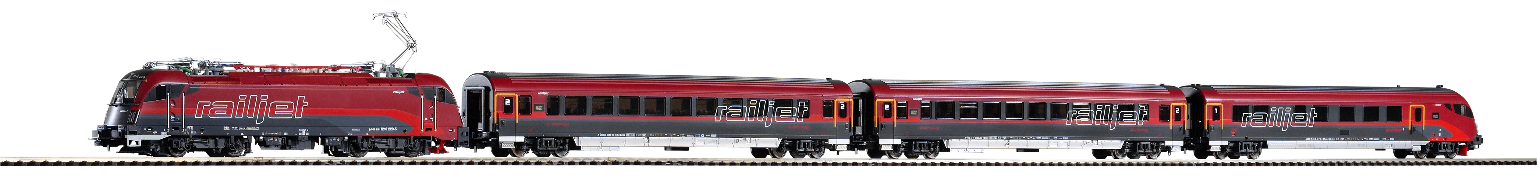 Zugset Railjet Rh 1216 + 3 Wagen ÖBB VI Wechselstromversion ...